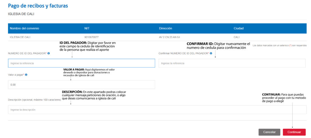 DONACIÓN – MISION CALI